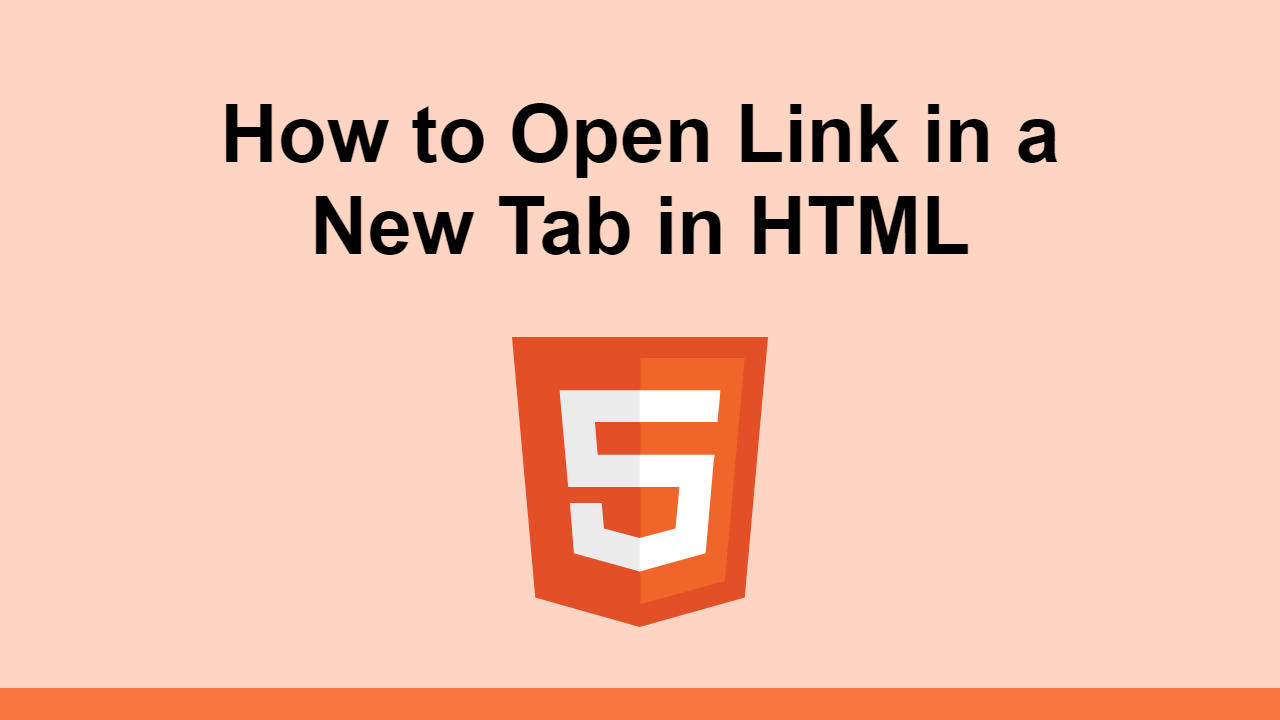 How To Open Link In A New Tab In HTML Sabe io